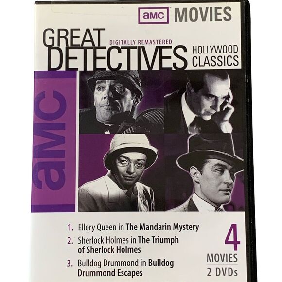 Other | Great Detectives Hollywood Classics 2 Dvd Set Mystery 203 Amc ...